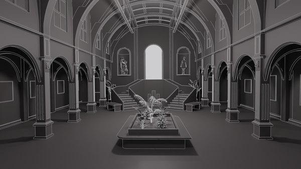 3D model Metaverse NFT Art Gallery - TurboSquid 1873955