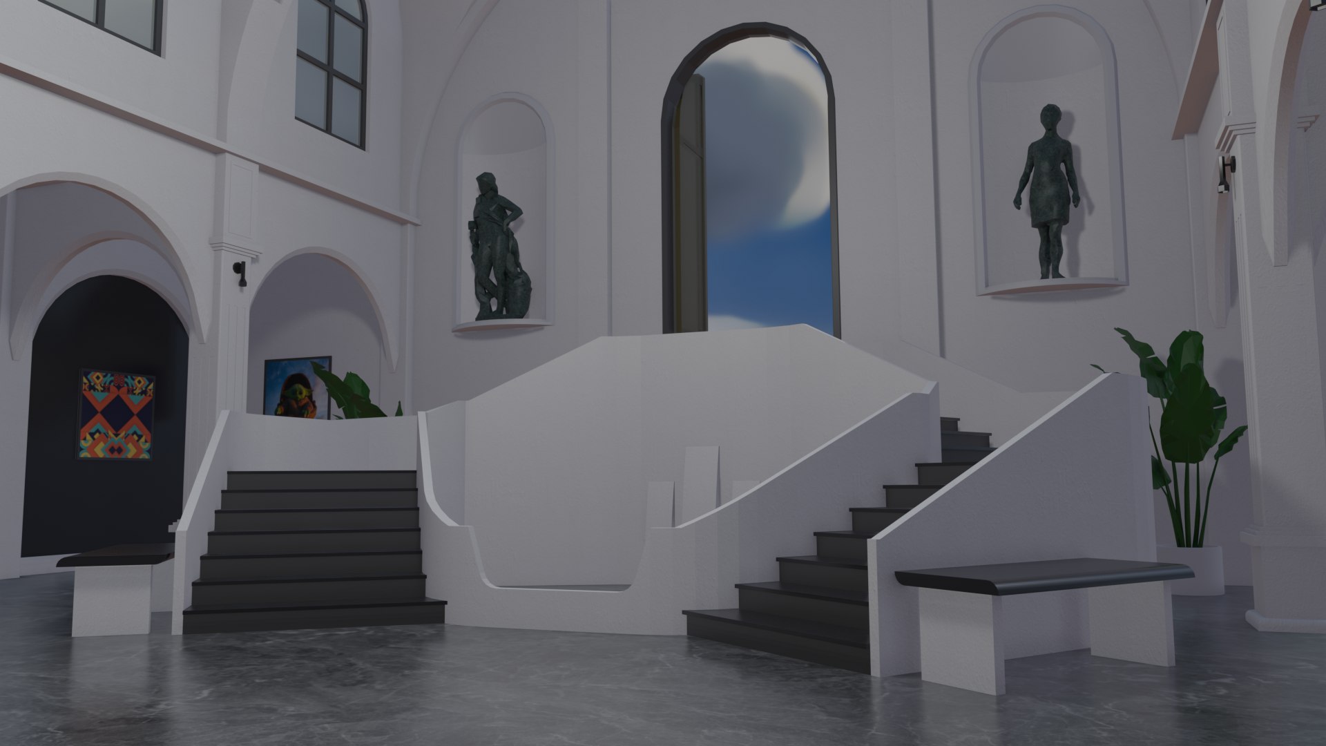 3D Model Metaverse NFT Art Gallery - TurboSquid 1873955