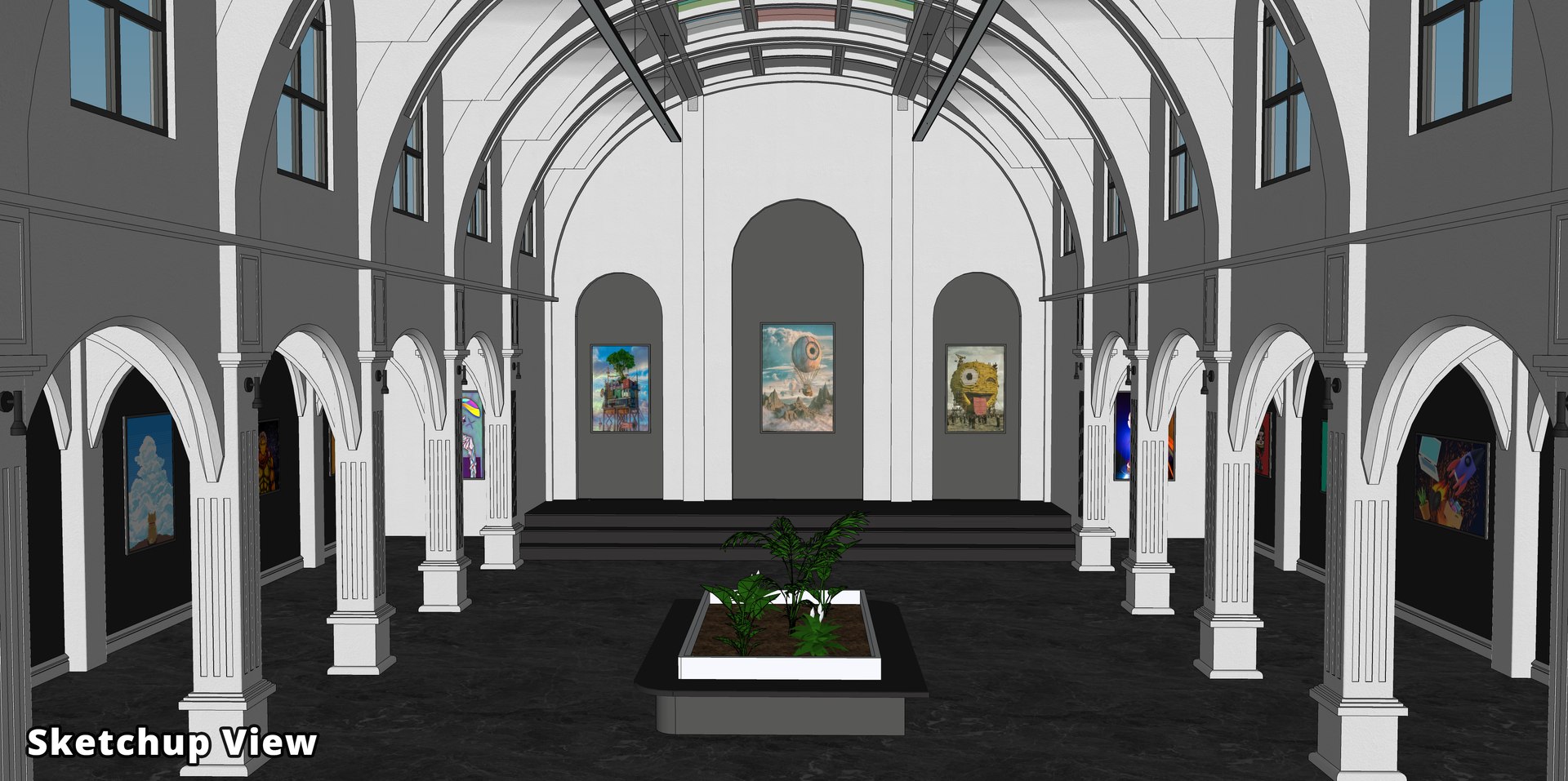 3D Model Metaverse NFT Art Gallery - TurboSquid 1873955