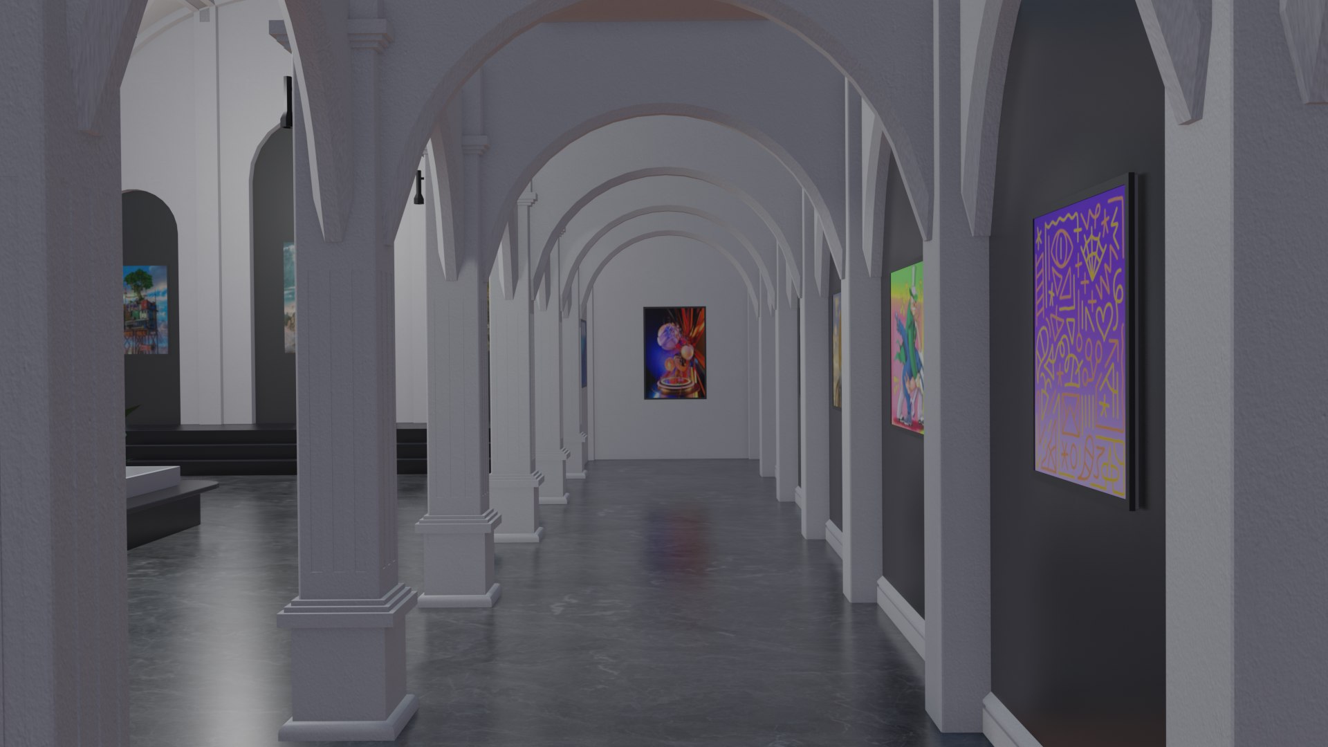 3D Model Metaverse NFT Art Gallery - TurboSquid 1873955