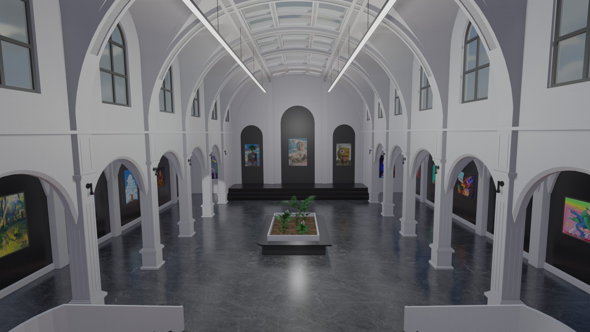 3D Model Metaverse NFT Art Gallery - TurboSquid 1873955