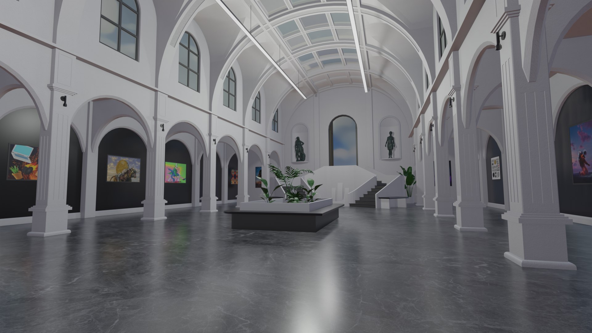 3D model Metaverse NFT Art Gallery - TurboSquid 1873955