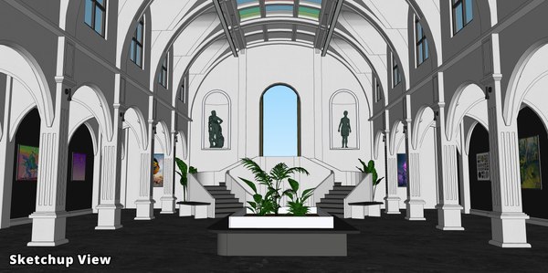 3D model Metaverse NFT Art Gallery - TurboSquid 1873955