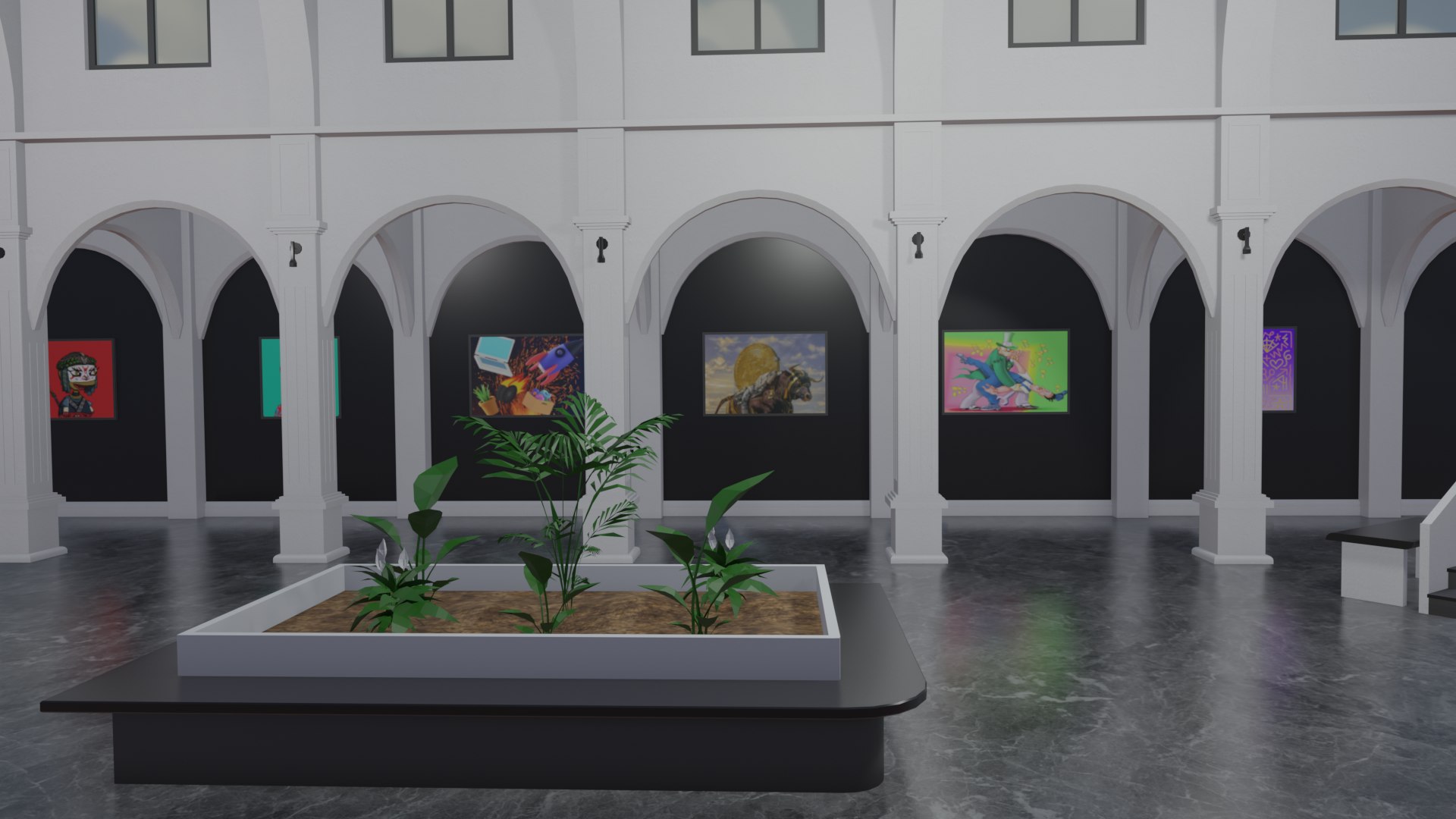 3D model Metaverse NFT Art Gallery - TurboSquid 1873955