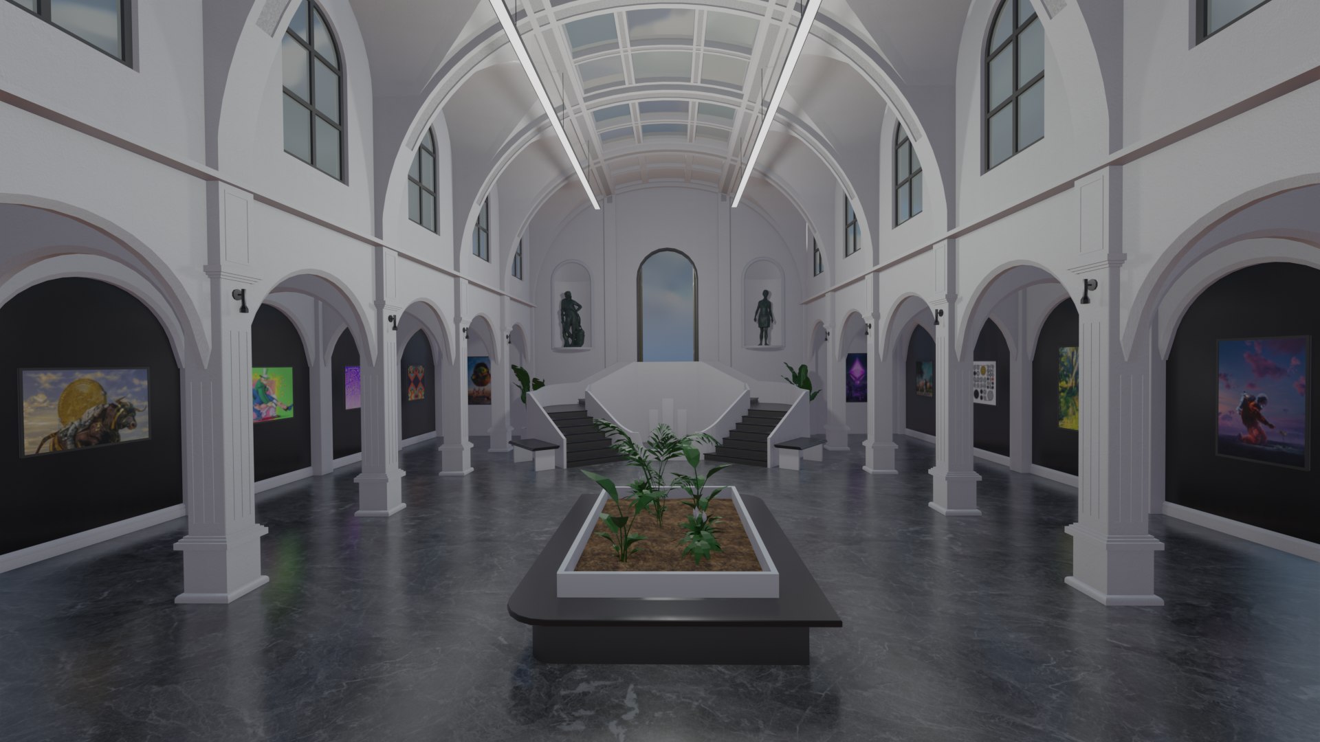 3D model Metaverse NFT Art Gallery - TurboSquid 1873955