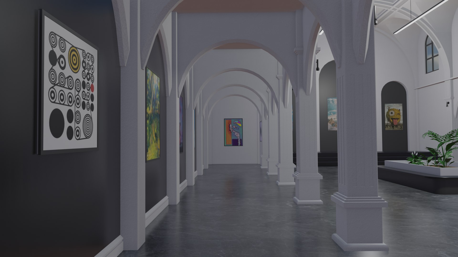 3D Model Metaverse NFT Art Gallery - TurboSquid 1873955