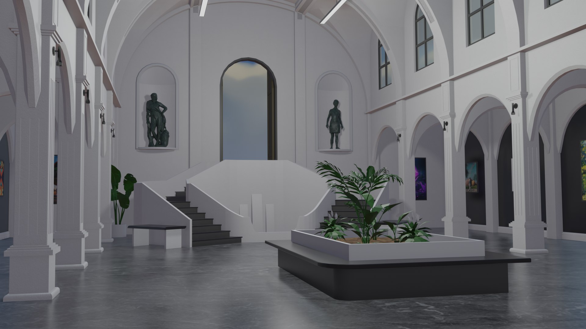 3D model Metaverse NFT Art Gallery - TurboSquid 1873955