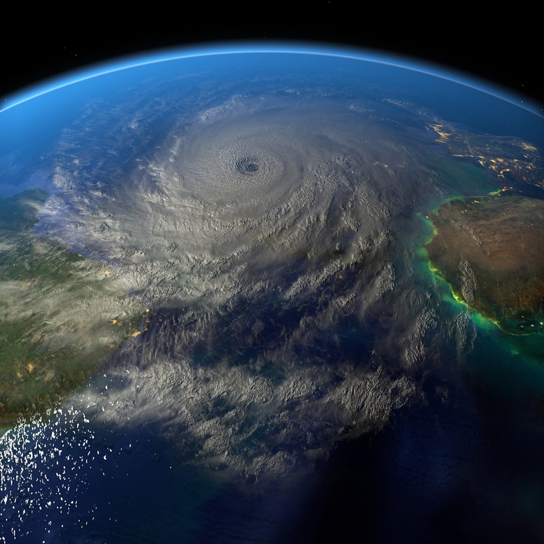 3d model earth day night