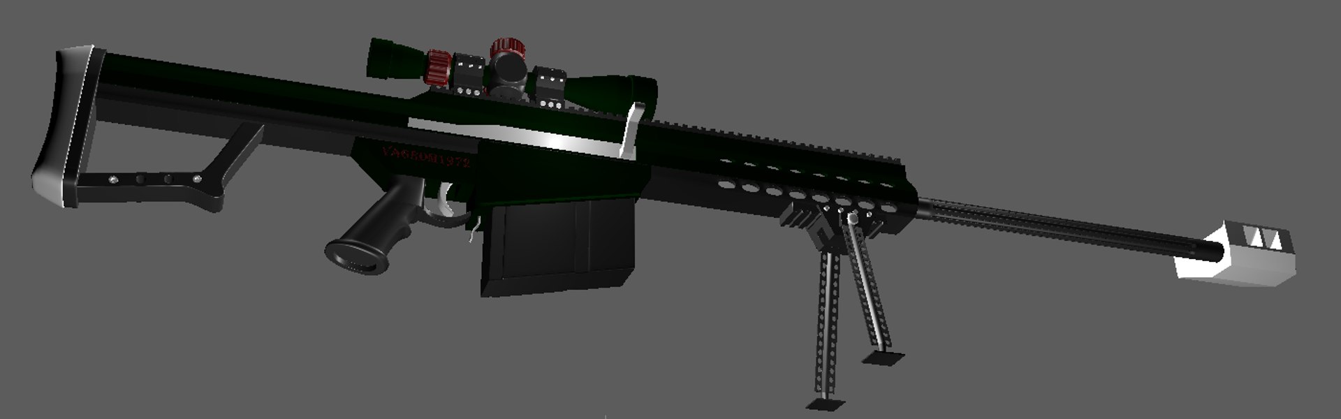 Barrett m82a1 3D model - TurboSquid 1178139