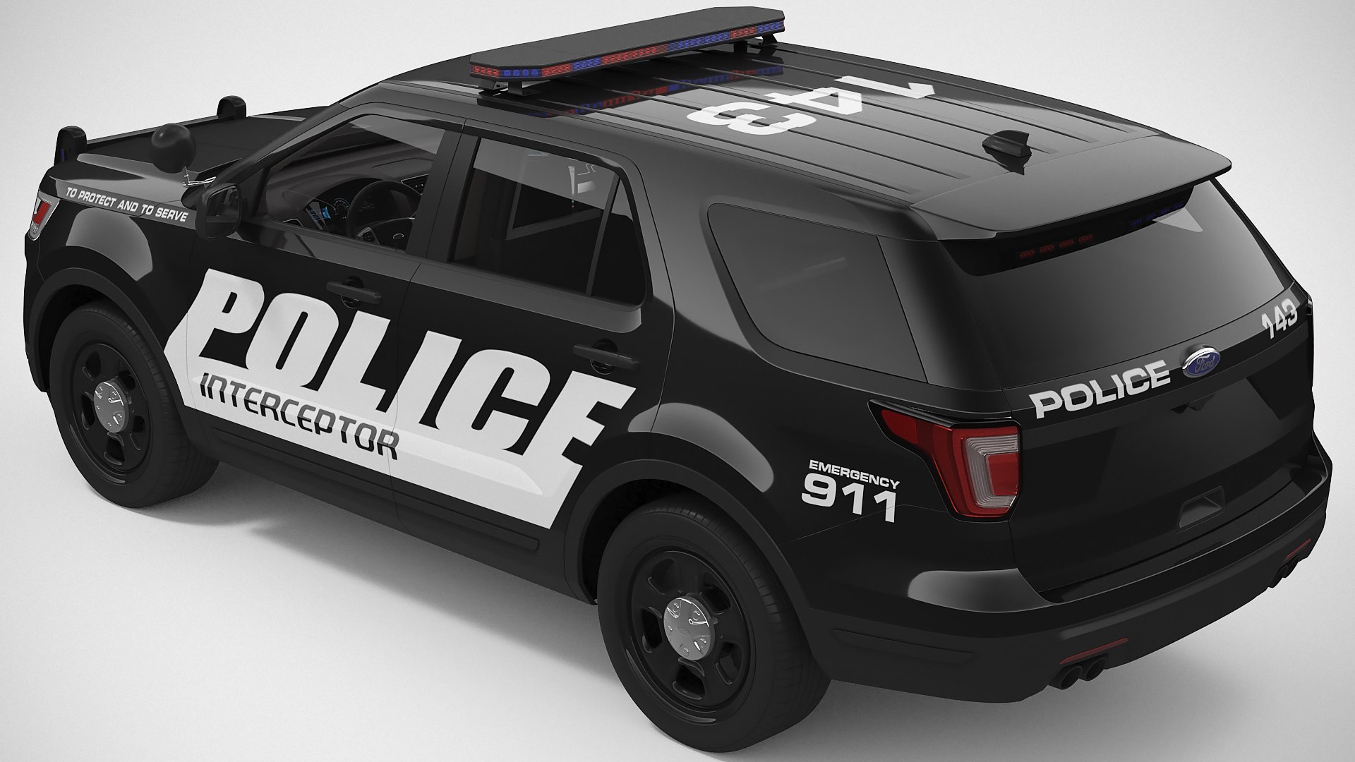 3D Ford Explorer 2019 Police Model - TurboSquid 1856101