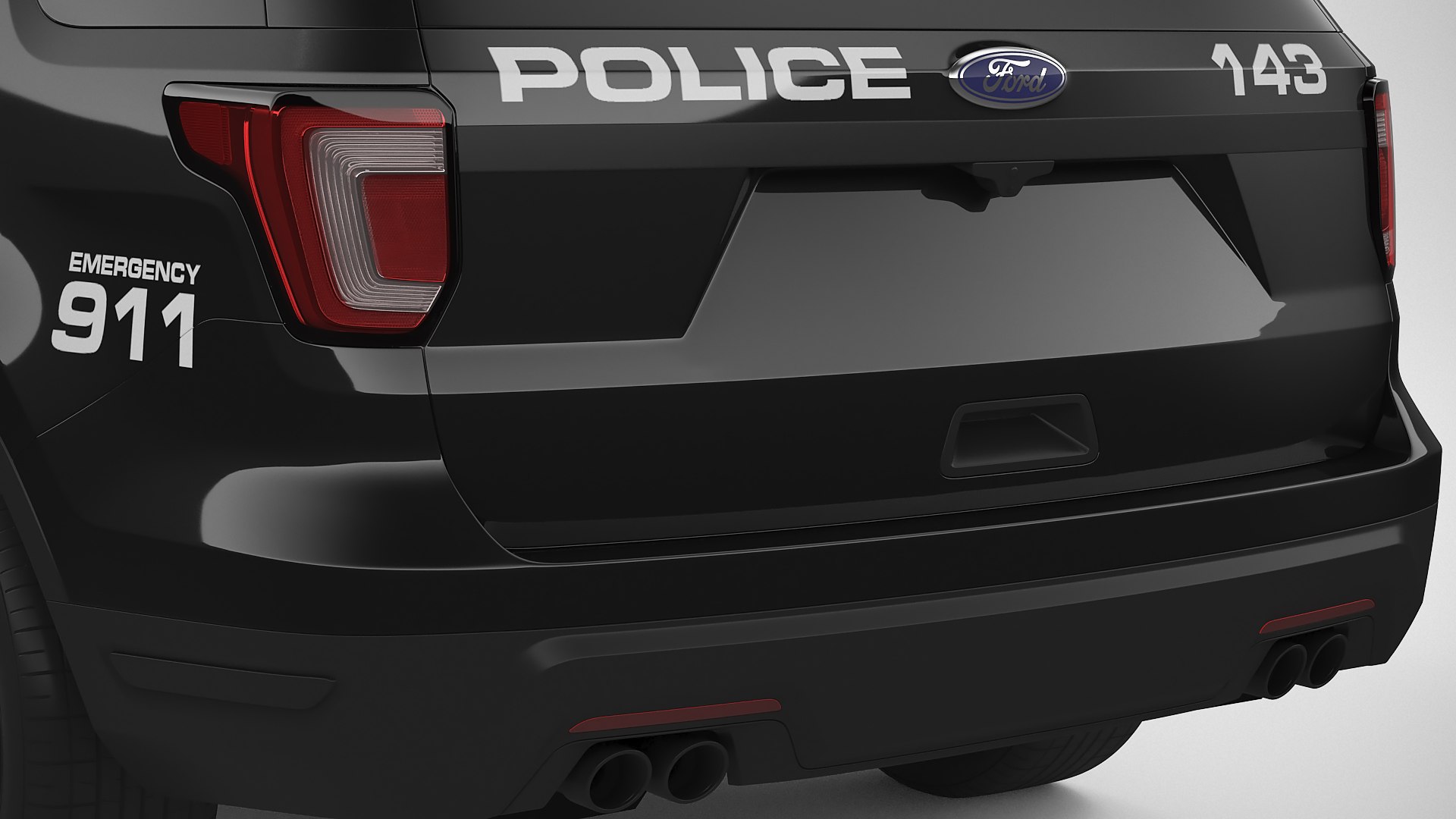 3D Ford Explorer 2019 Police Model - TurboSquid 1856101