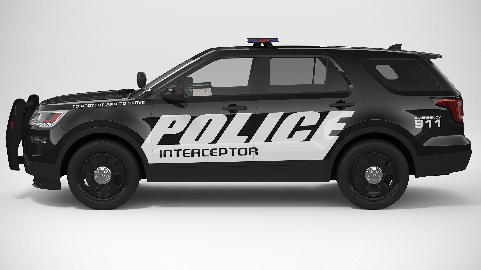 3D Ford Explorer 2019 Police Model - TurboSquid 1856101