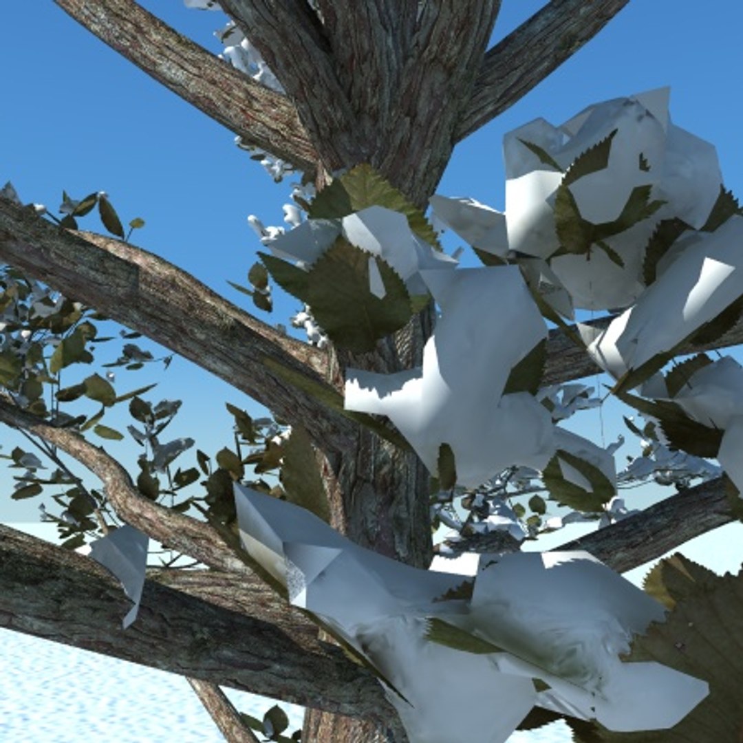 3d Model Snow Tree