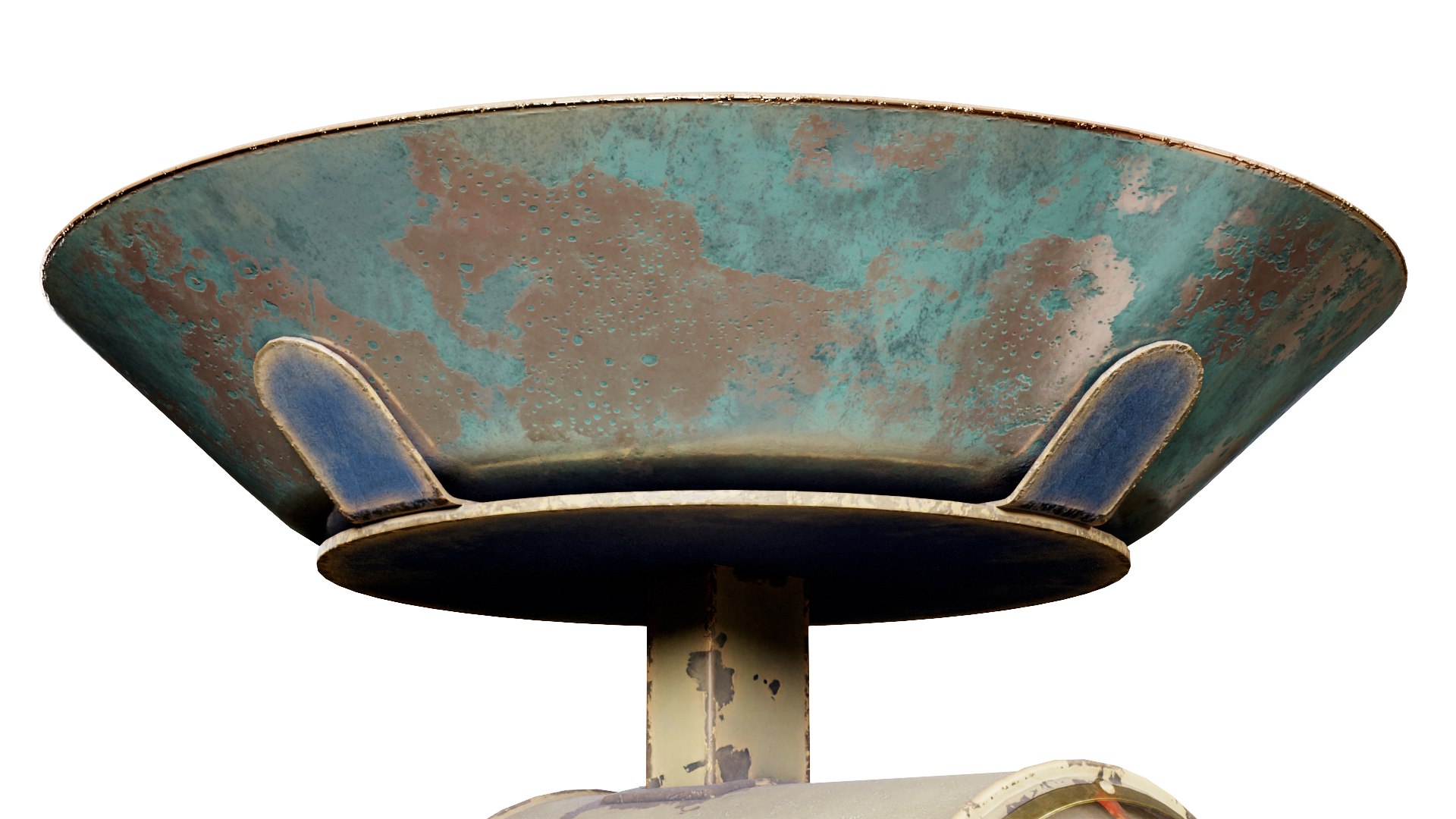 3D Model Retro Used Kitchen Scales Weight Vintage Rusty Version Da1 ...