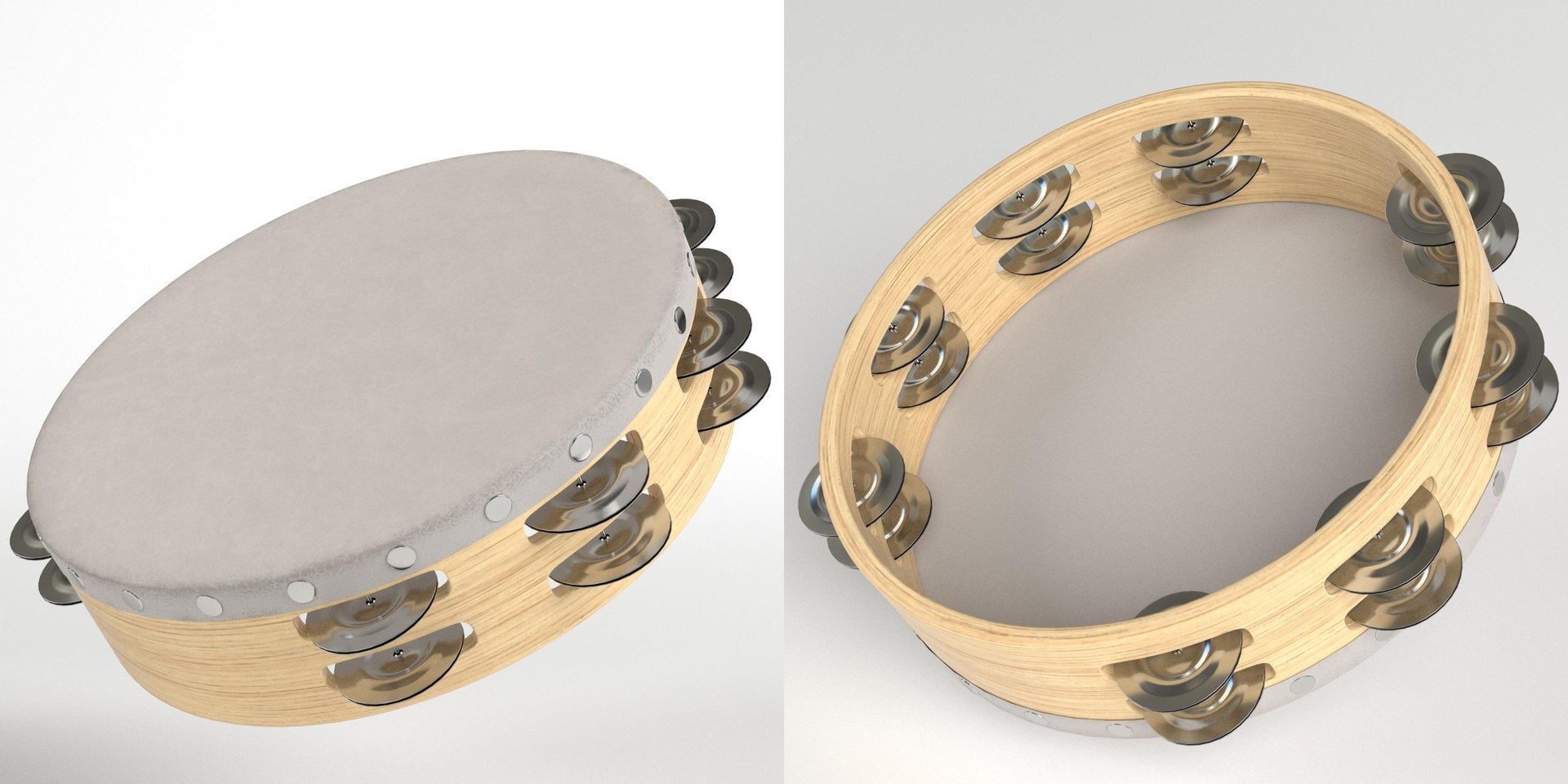 3D Tambourine Ready - TurboSquid 1350563