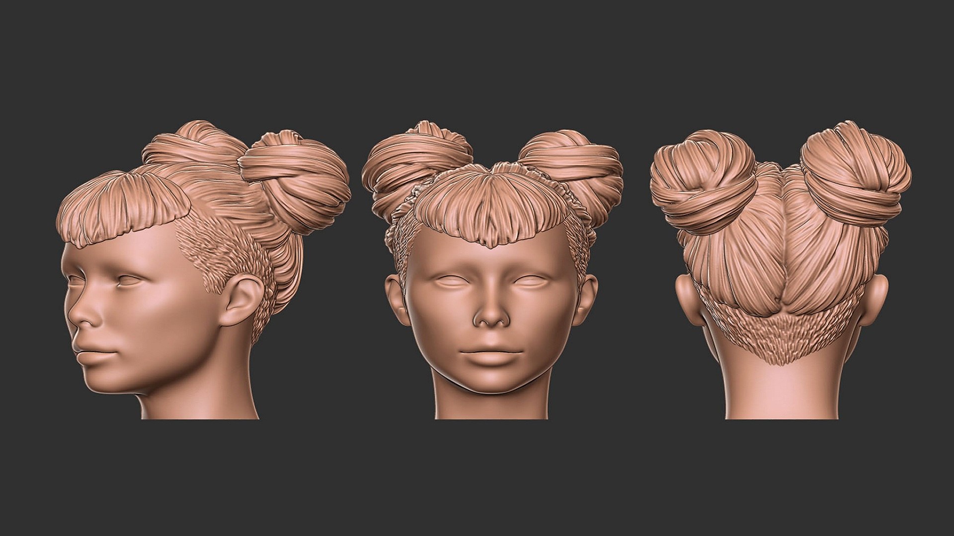 3D Model Hair 51 - TurboSquid 2019524