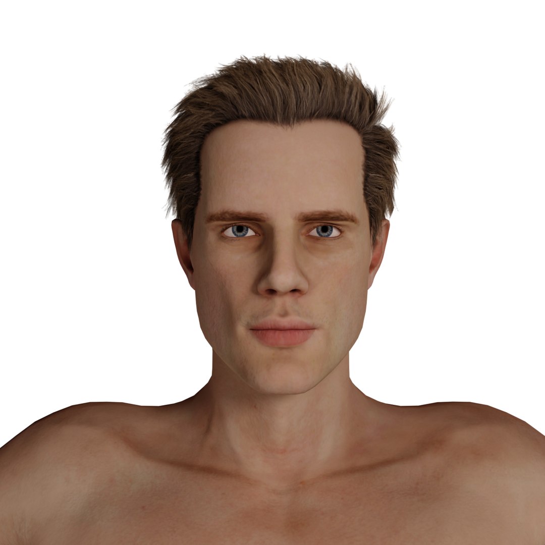 Realistic Male Character Model - TurboSquid 2030044