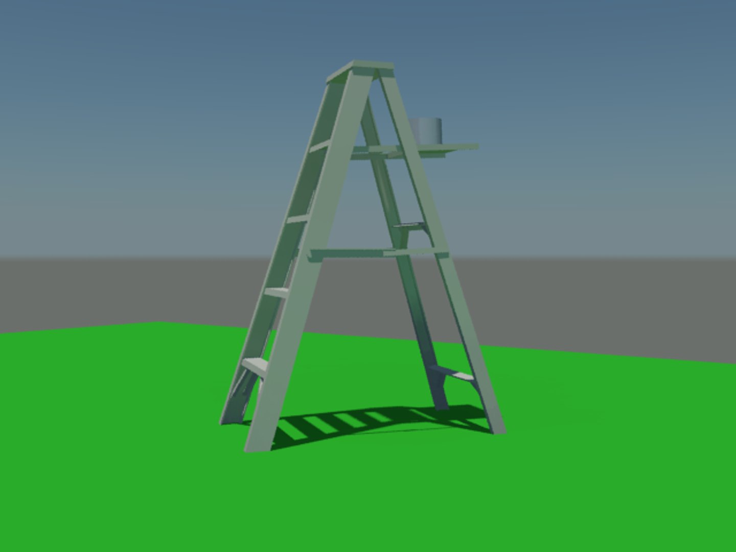 Ladder Climbing 3d Model