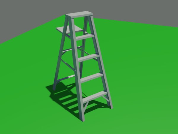 ladder climbing 3d model