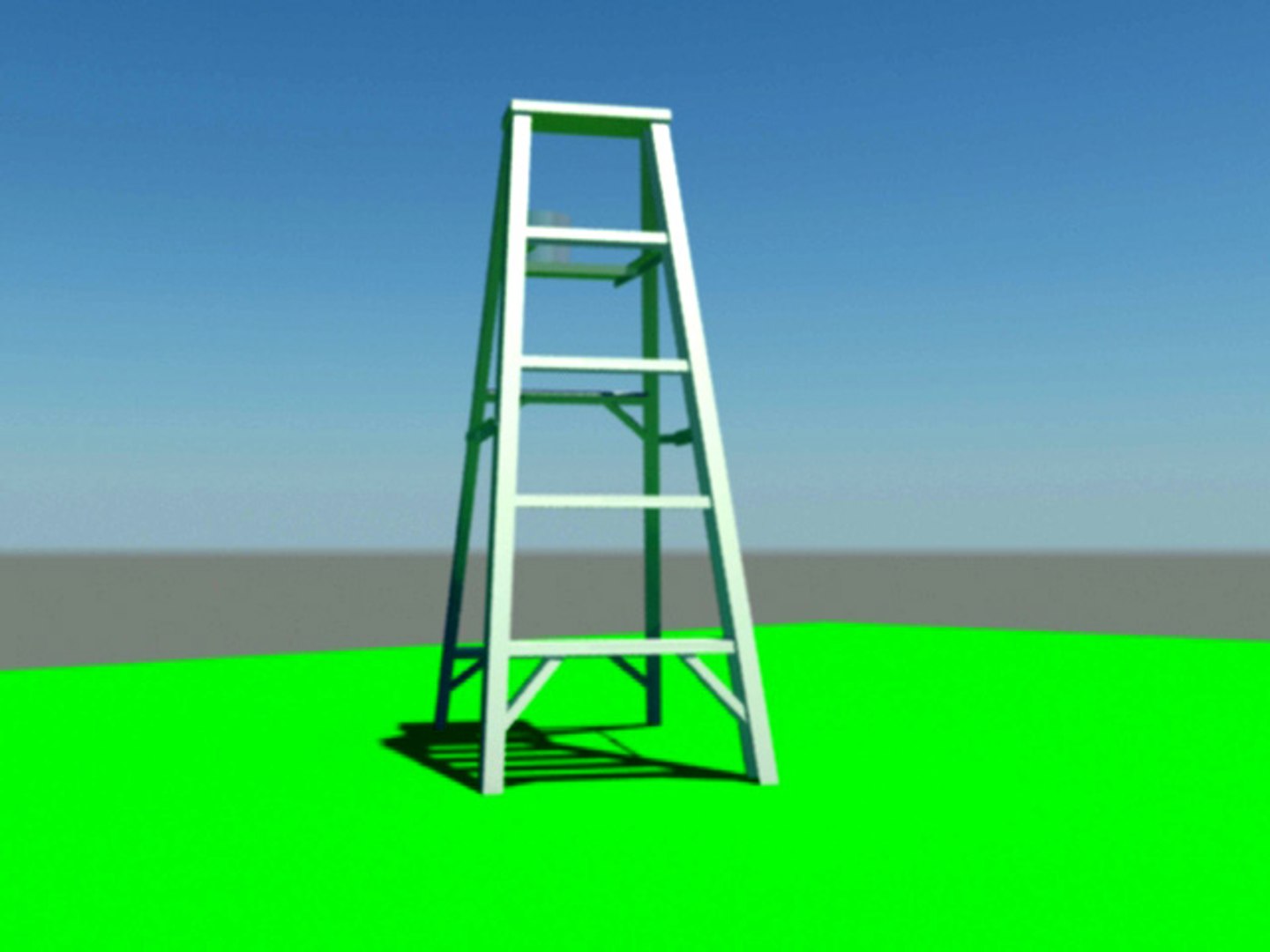 Ladder Climbing 3d Model