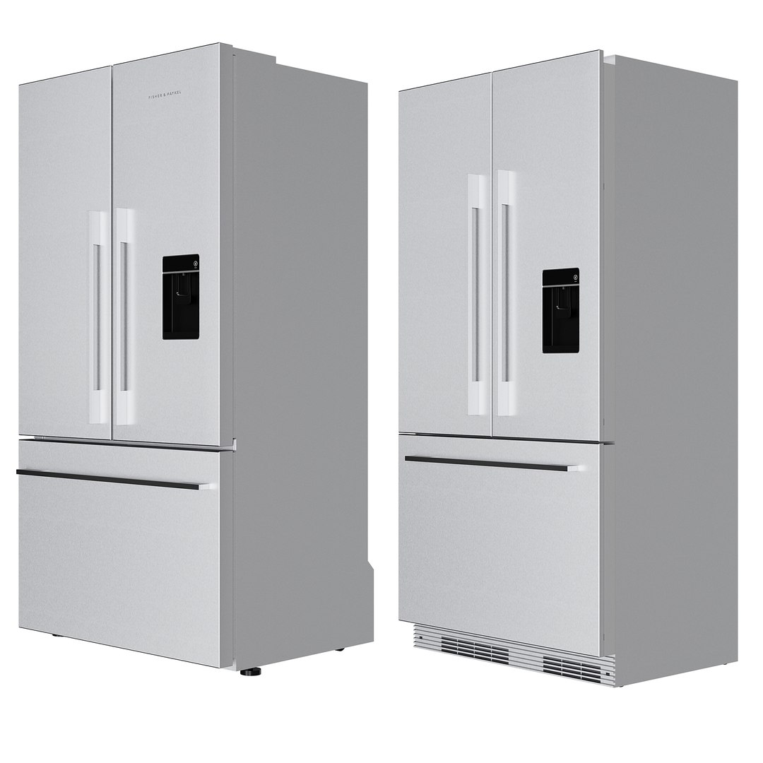Refrigerators Fisher Paykel Set 2 3D Model - TurboSquid 1784131