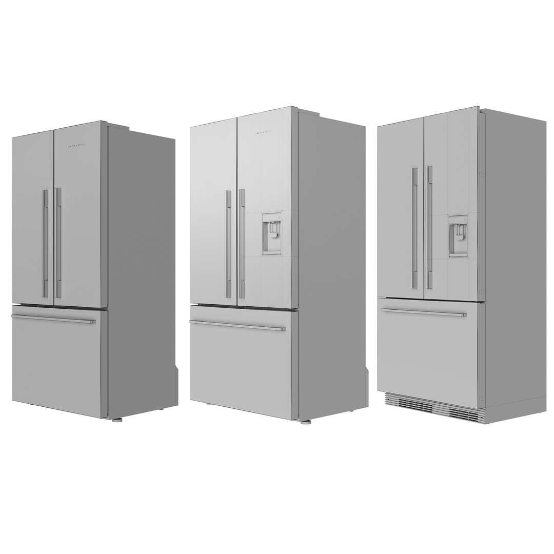 Refrigerators Fisher Paykel Set 2 3D Model - TurboSquid 1784131
