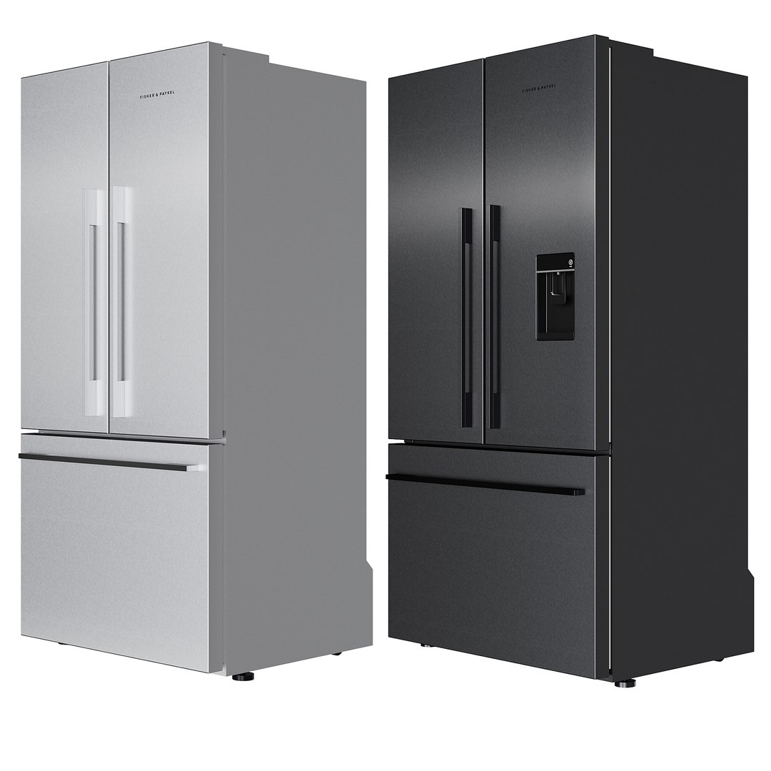 Refrigerators Fisher Paykel Set 2 3D Model - TurboSquid 1784131