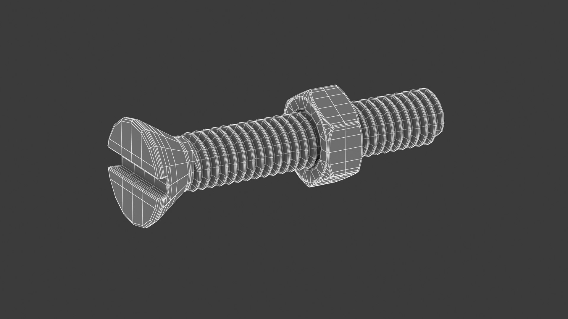 3D Machine Screw - TurboSquid 1663937