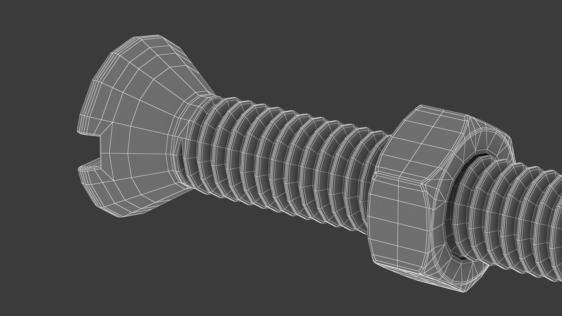 3D Machine Screw - TurboSquid 1663937