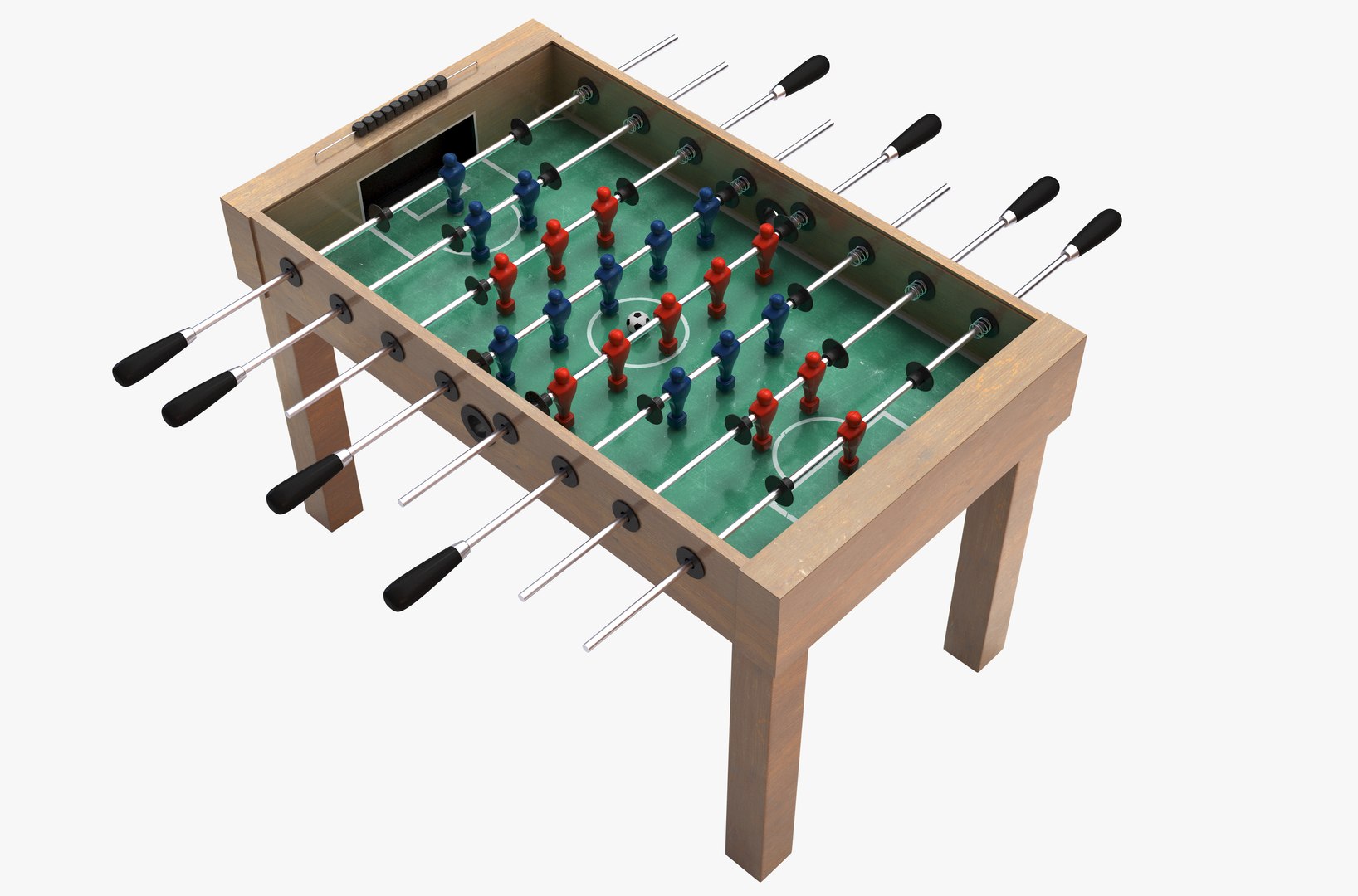 3D Foosball Table Model - TurboSquid 1562129