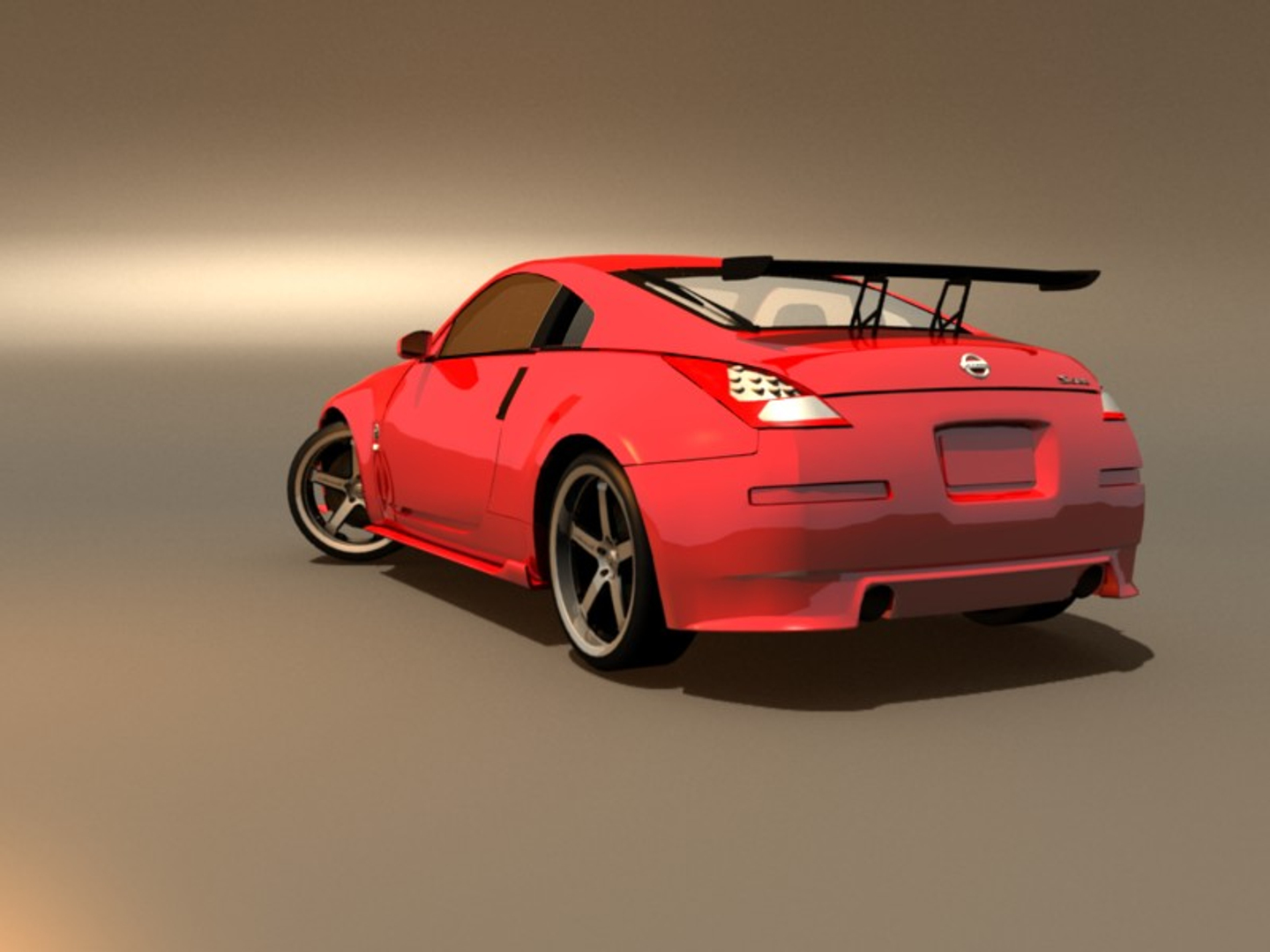 free nissan 350z 3d model