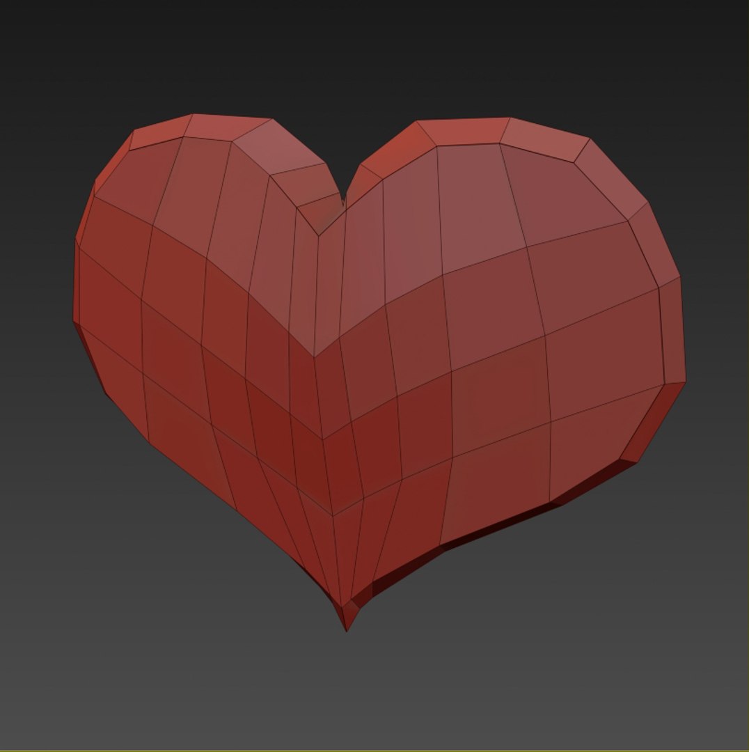 3d Model Icon Heart
