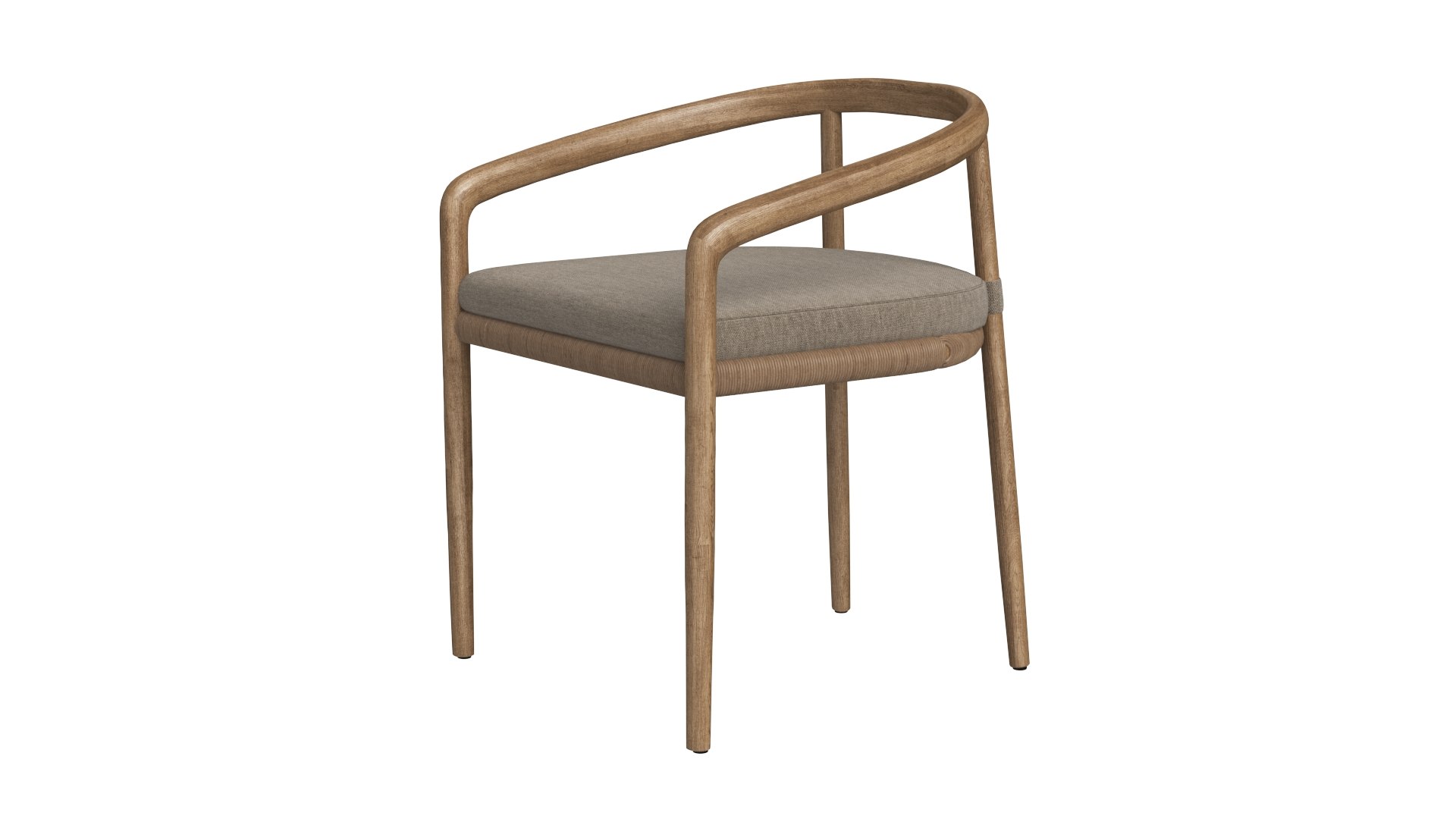 3D RH Evia Teak Dining Chair - TurboSquid 2155797