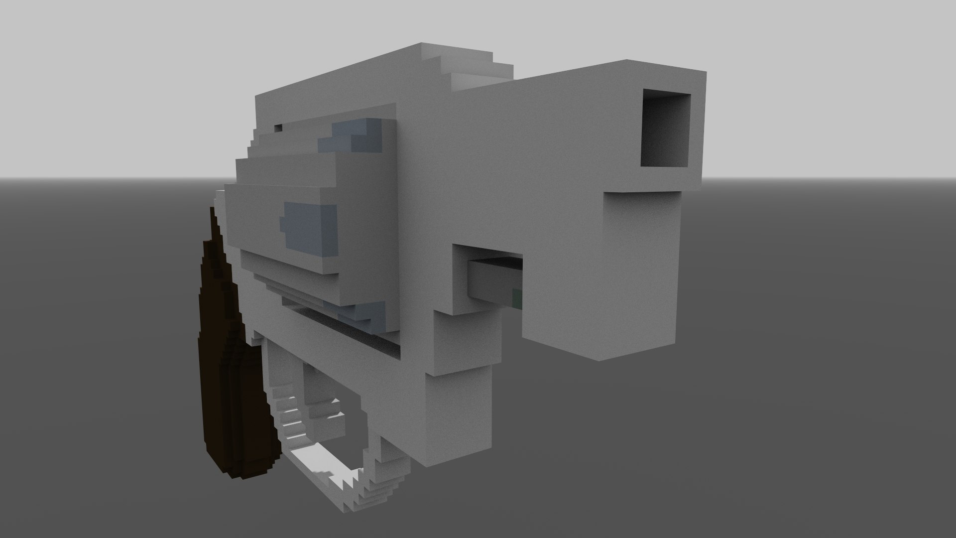 Voxel Snub-nosed 38 Revolver 3D Model - TurboSquid 2055606
