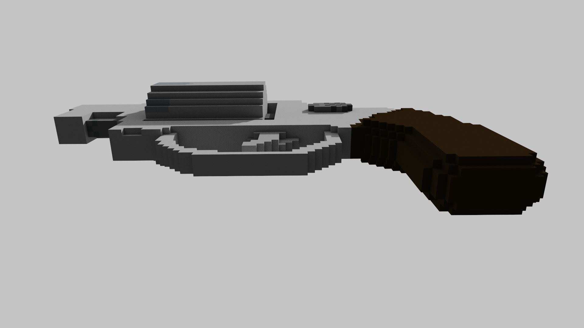 Voxel Snub-nosed 38 Revolver 3D Model - TurboSquid 2055606