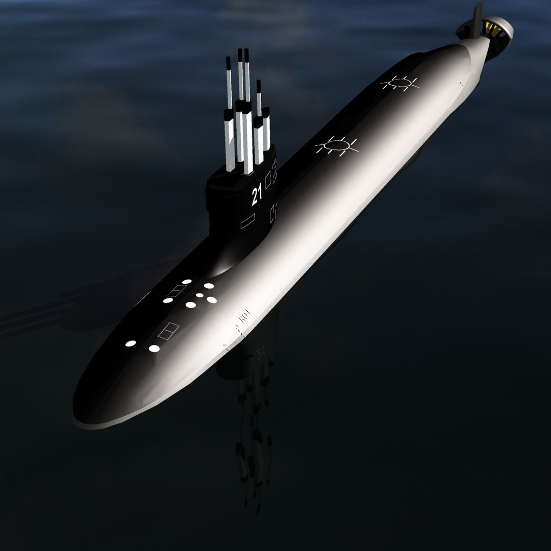 Uss Seawolf Navy Attack Submarine 3d Model