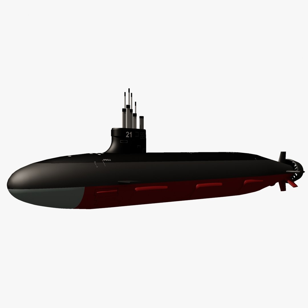 Uss Seawolf Navy Attack Submarine 3d Model