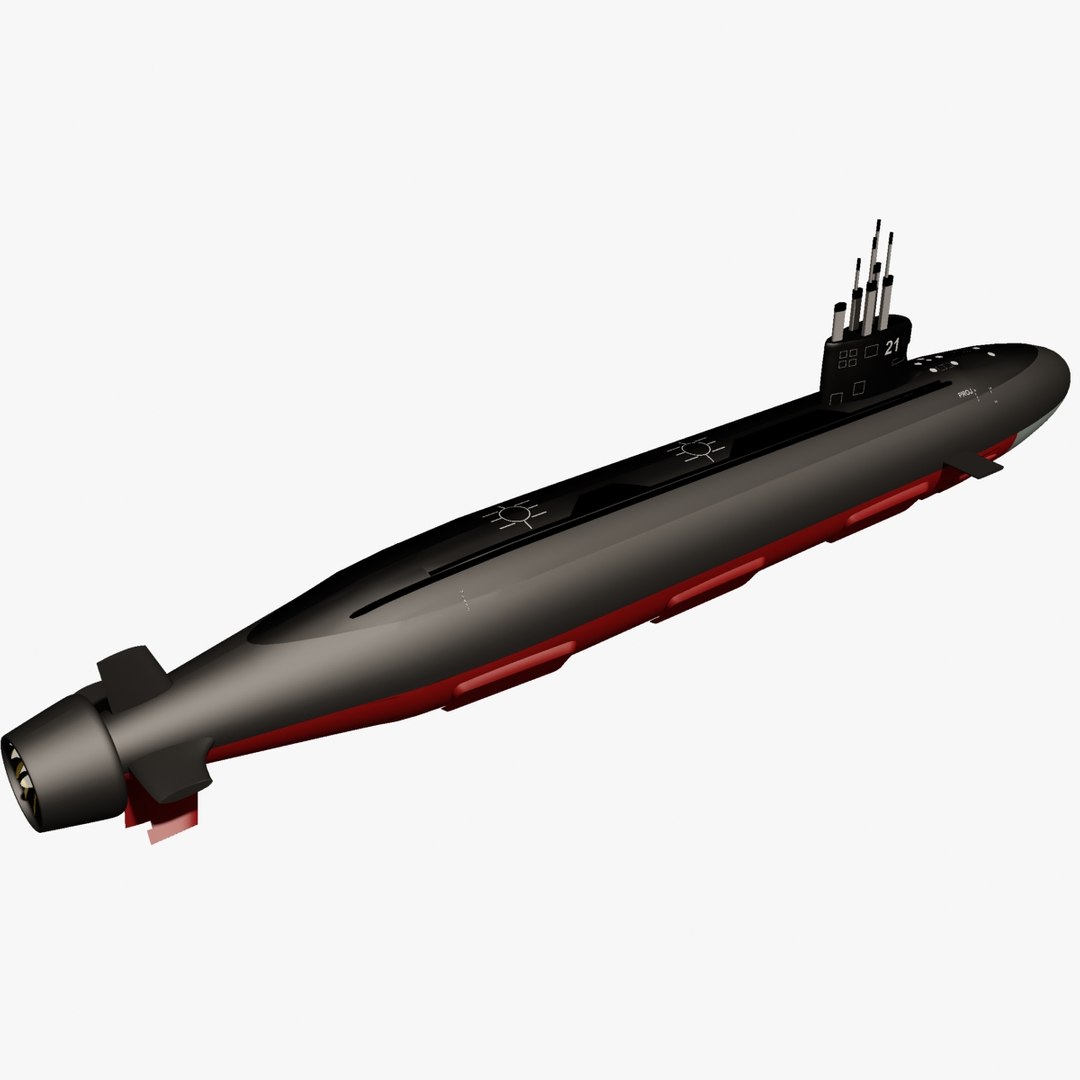 Uss Seawolf Navy Attack Submarine 3d Model