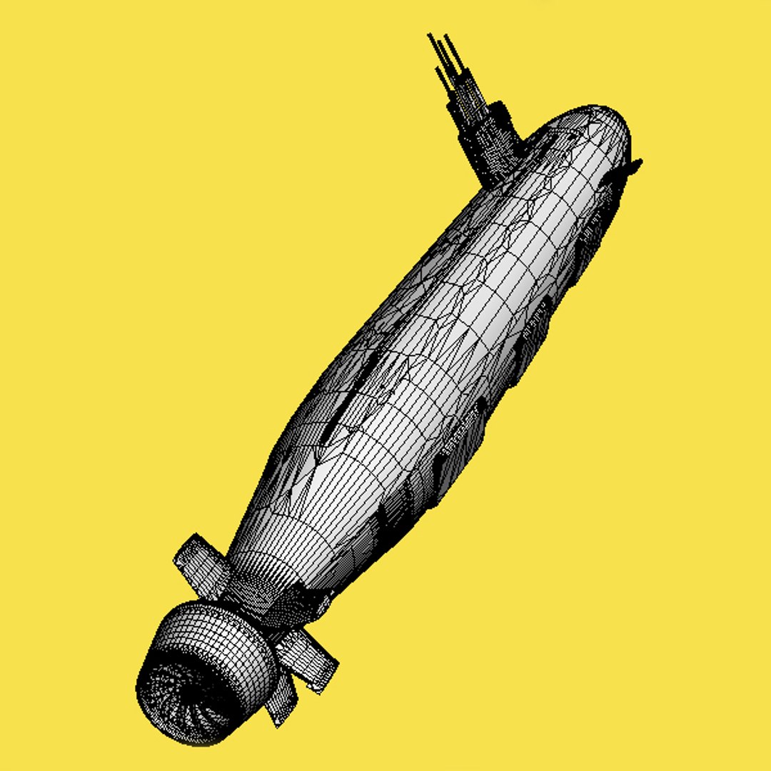 Uss Seawolf Navy Attack Submarine 3d Model