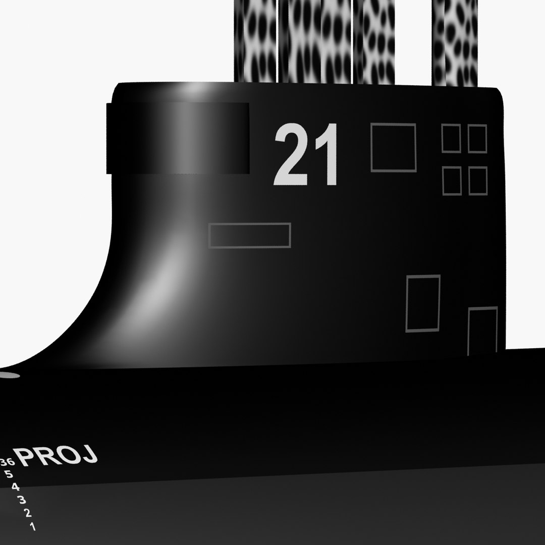 Uss Seawolf Navy Attack Submarine 3d Model