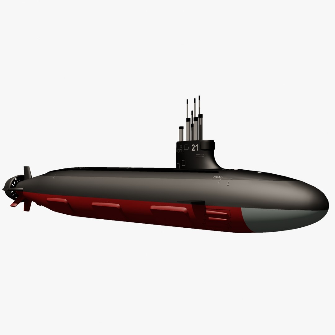 Uss Seawolf Navy Attack Submarine 3d Model