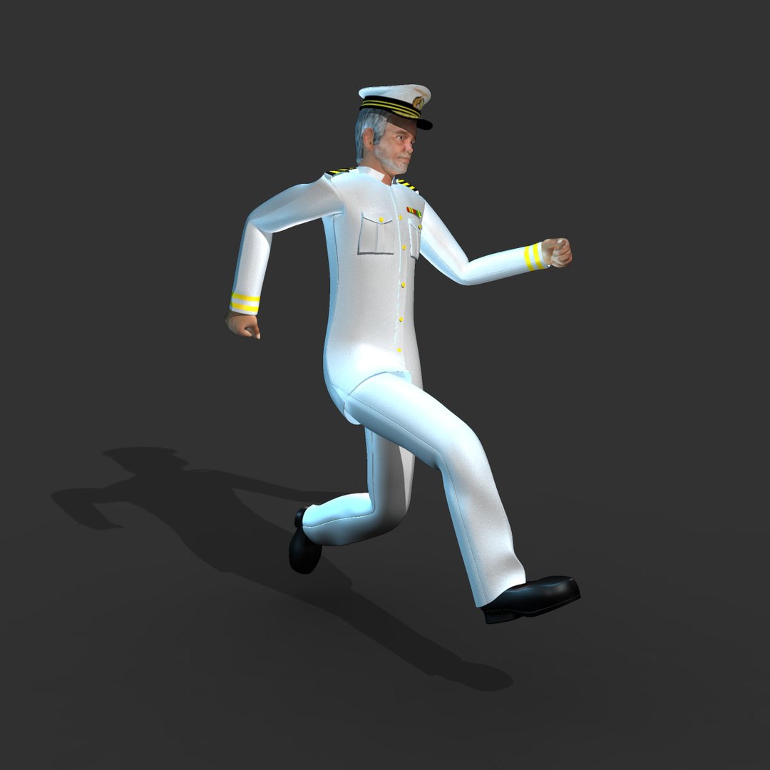 Rigged Captain 3d X