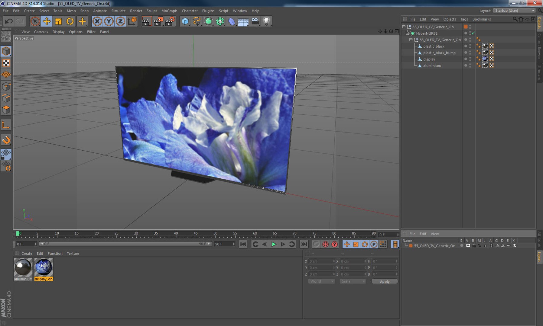 3D 55 Oled Tv Generic Model - TurboSquid 1311899