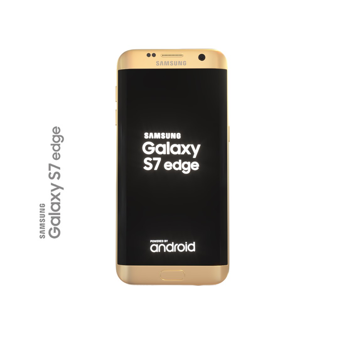 Galaxy S7 Edge 3D Model - TurboSquid 1632334