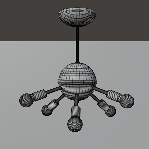 3D model chandelier loft style - TurboSquid 1567521