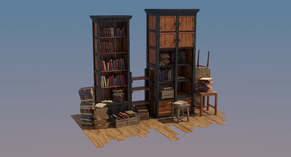 3d model book display