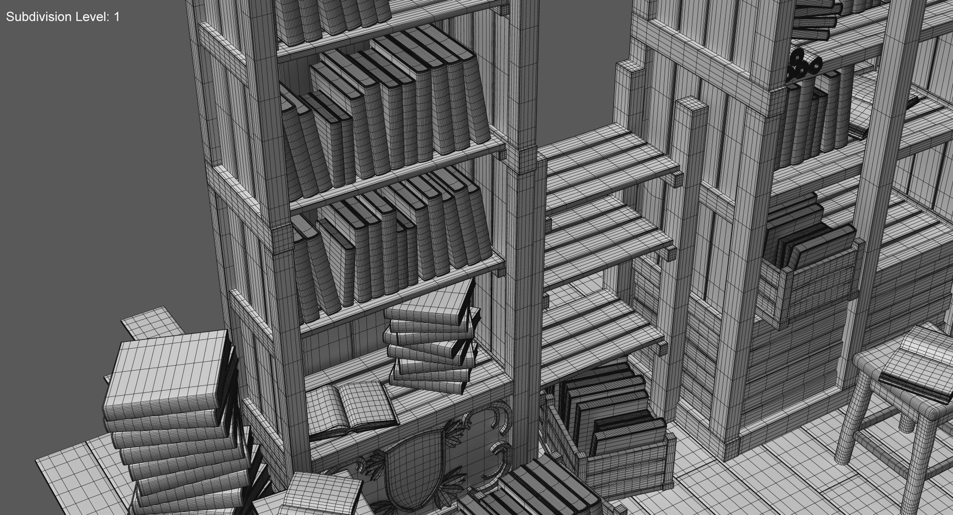 3d model book display