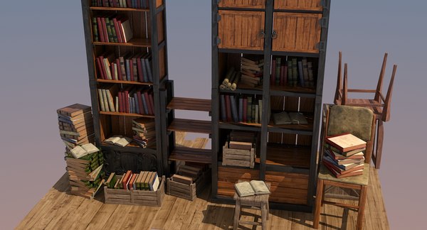 3d model book display