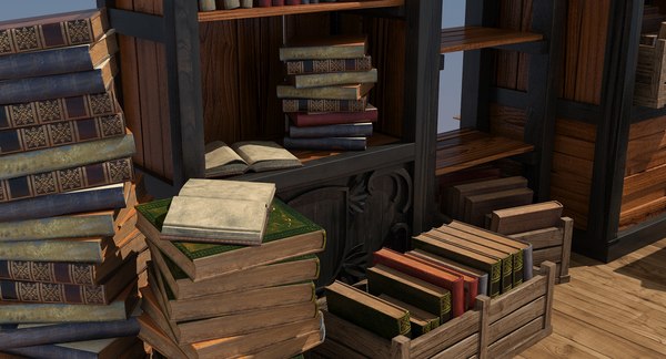 3d model book display