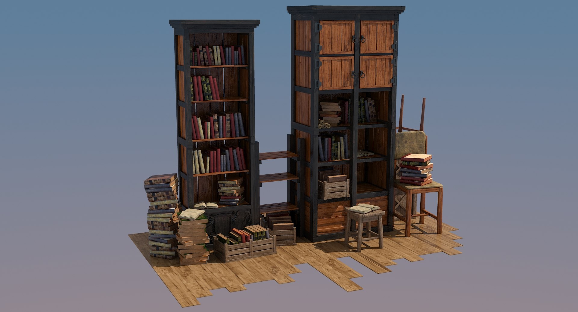 3d Model Book Display